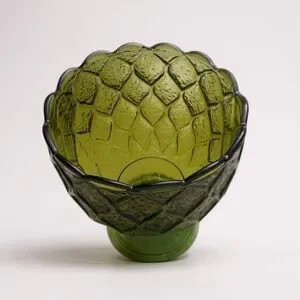Indiana Glass | Accents | Indiana Glass Olive Green Diamond Pattern ...